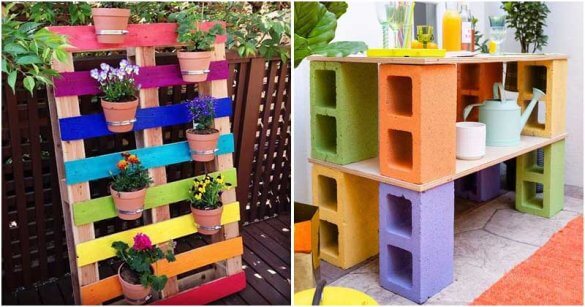 20 Lovely and Cool Rainbow Garden Ideas