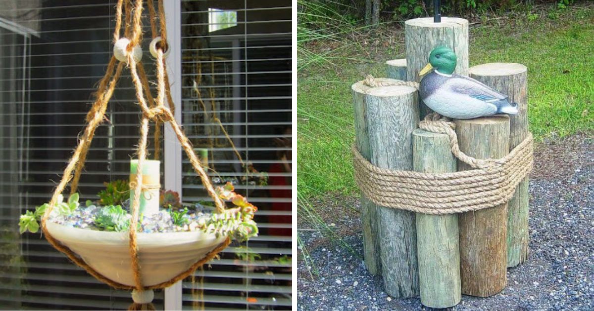 18 Creative DIY Rope Ideas to Spruce Up Your Outdoor Space on a Budget