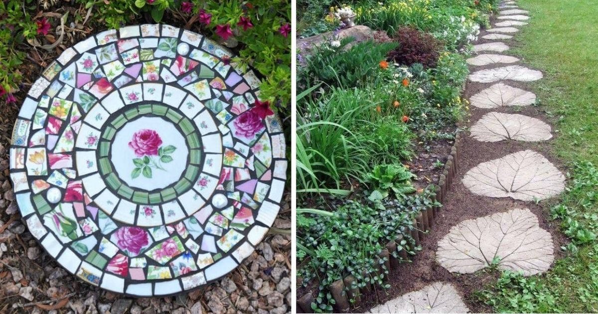 25 Easy DIY Stepping Stone Ideas That Add Instant Garden Charm
