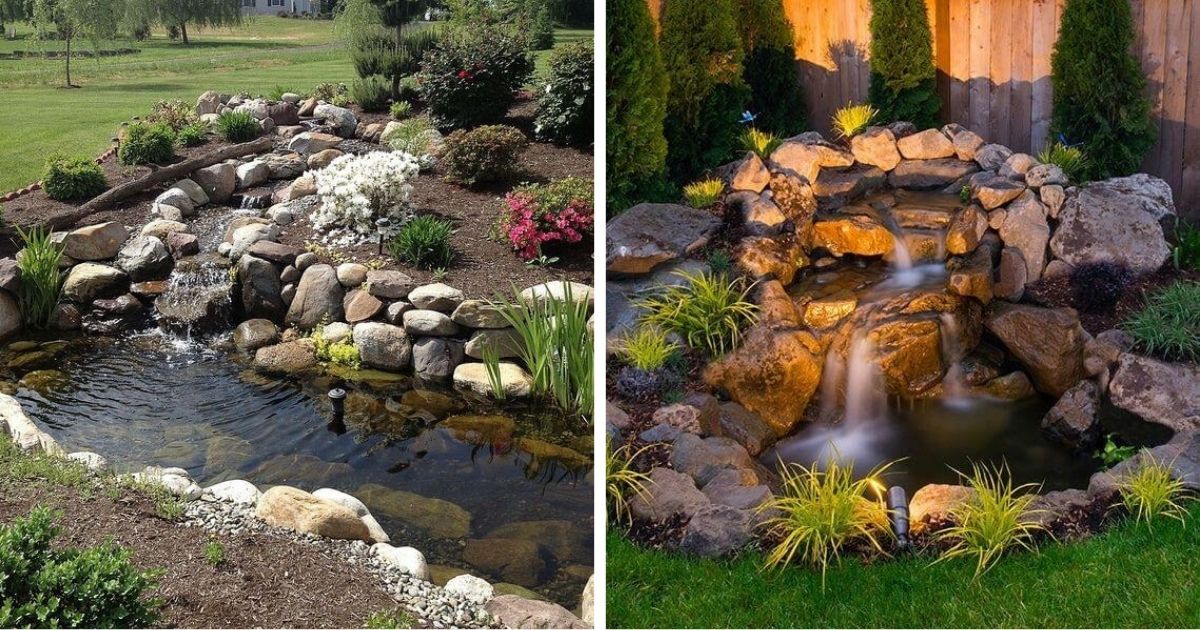 16 Eye-Catching Pond Waterfall Ideas to Create a Peaceful Backyard Retreat