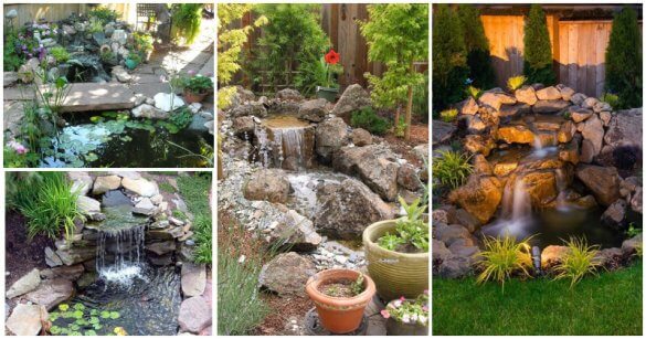 26 Eye-catching Pond Waterfall Ideas