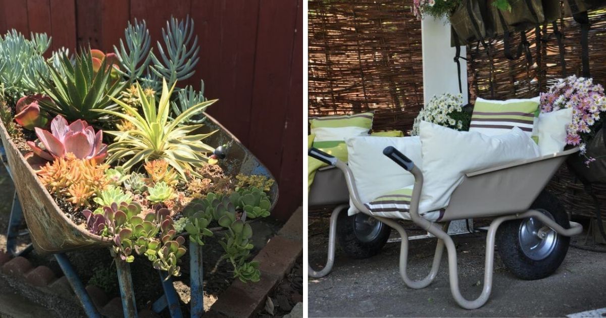 17 Amazing Old Wheelbarrow Projects For Your Garden