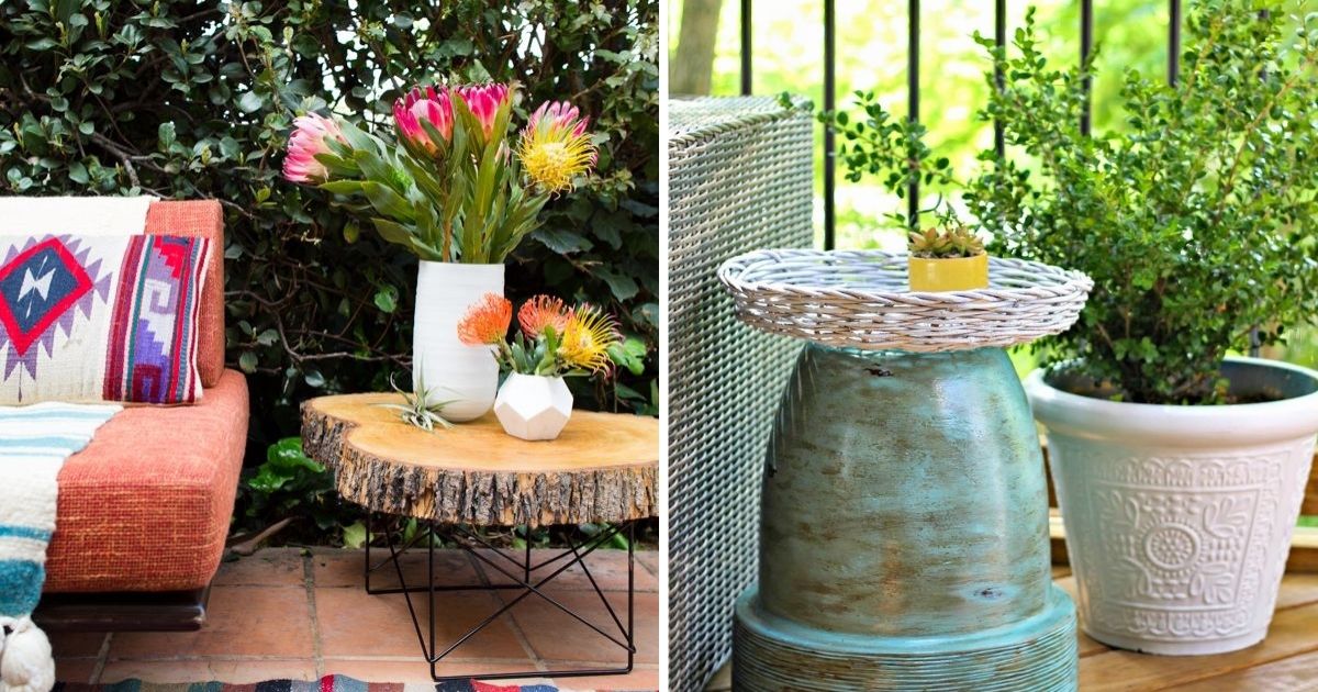 18 Creative Outdoor DIY Side Garden Table Ideas to Elevate Your Space