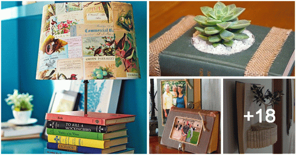 22 Genius Ways To Upcycle Old Books