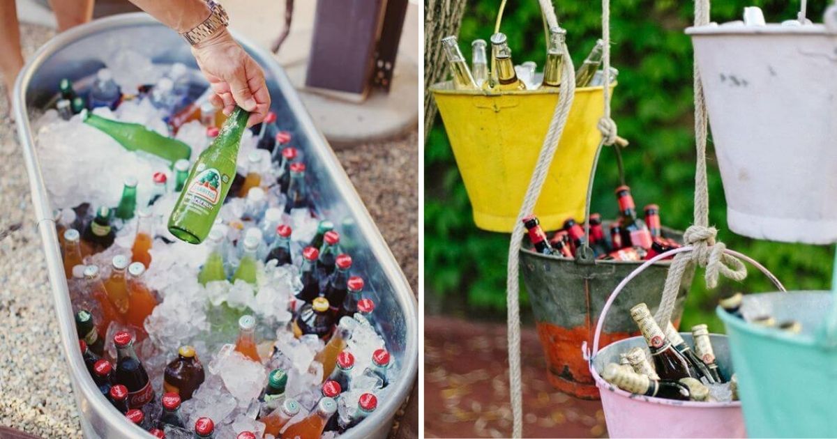 18 Creative And Unique Ice Bucket Ideas For Outdoor Parties