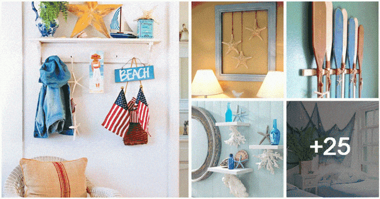 30 DIY Beach Theme Home Decor Projects Ideas