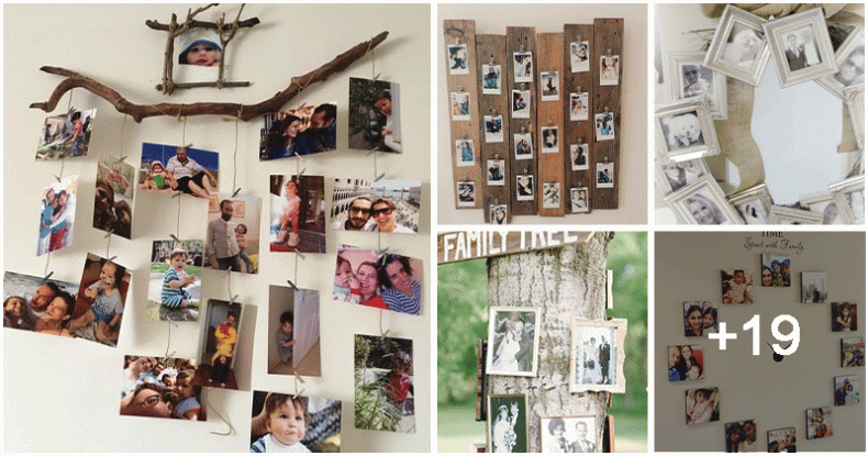 24 Creative DIY Family Picture Display Ideas