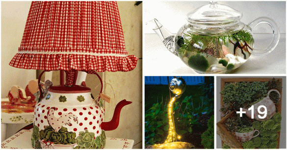 23 DIY Ideas To Use Old Teapots For Home And Garden