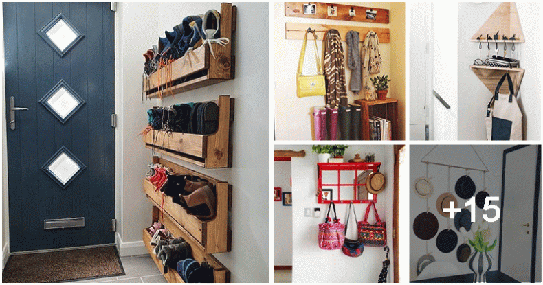20 DIY Entryway Storage Ideas