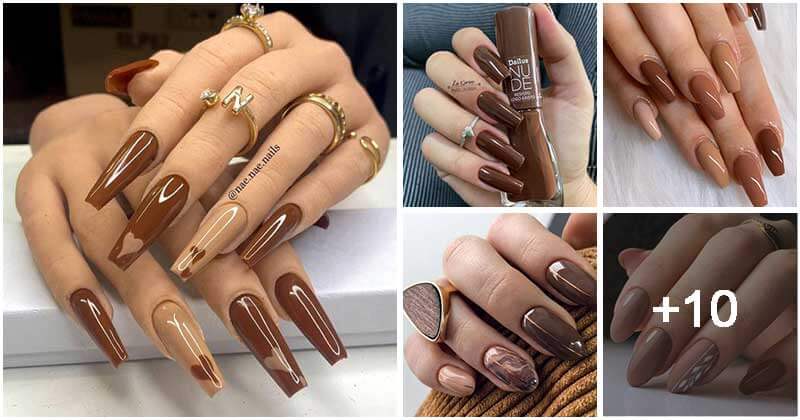15 Fancy Brown Nail Designs You Need To See