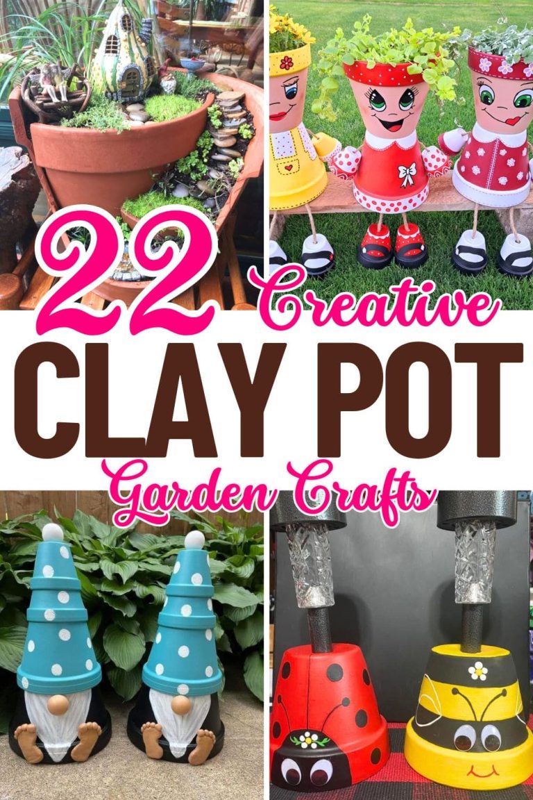 22 Pretty Clay Pot Garden Crafts