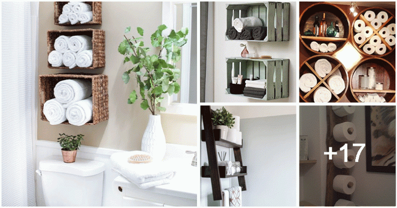 22 DIY Bathroom Storage Ideas