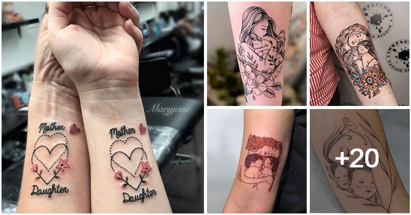 25 Picturesque Tattoos Of Maternal Love With Accents That You Won’t ...