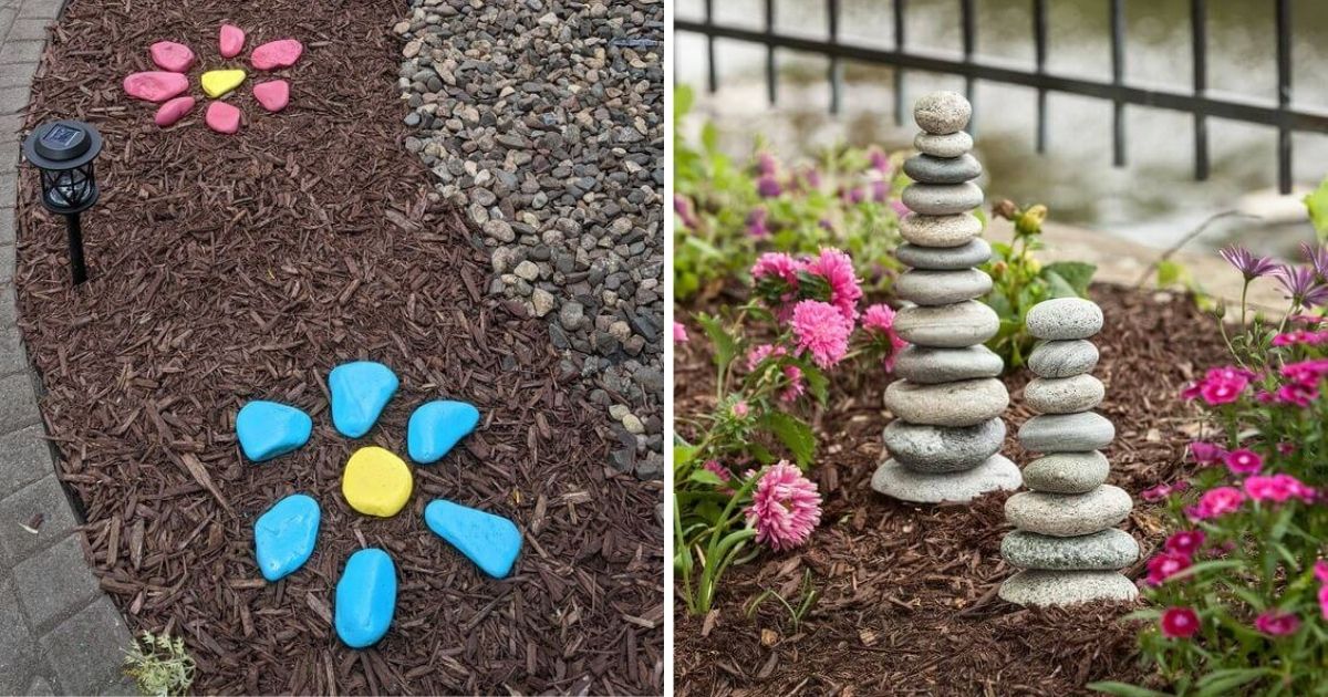 20 Pretty DIY Pebble Arts To Spruce Up Your Garden