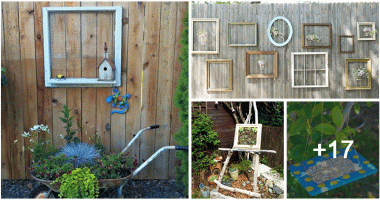 21 Recycled Frame Craft Ideas for Garden and Backyard