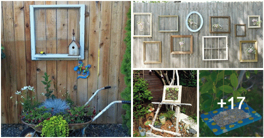 21 Recycled Frame Craft Ideas for Garden and Backyard