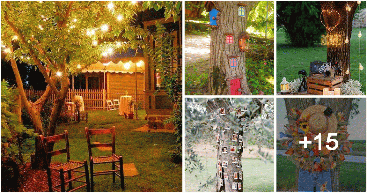 20 Cool Ideas To Decorate A Tree In The Garden