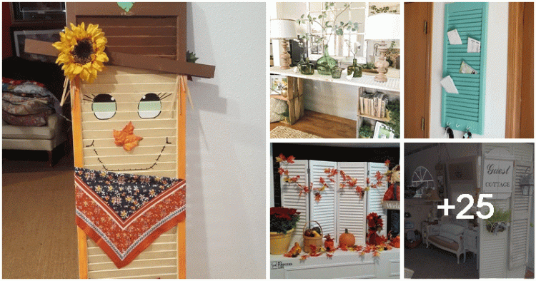 30 Clever Ways To Reuse Old Shutters