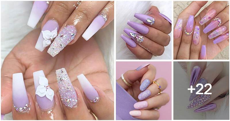 25+ Violet Nail Designs That Will Surely Draw Attention