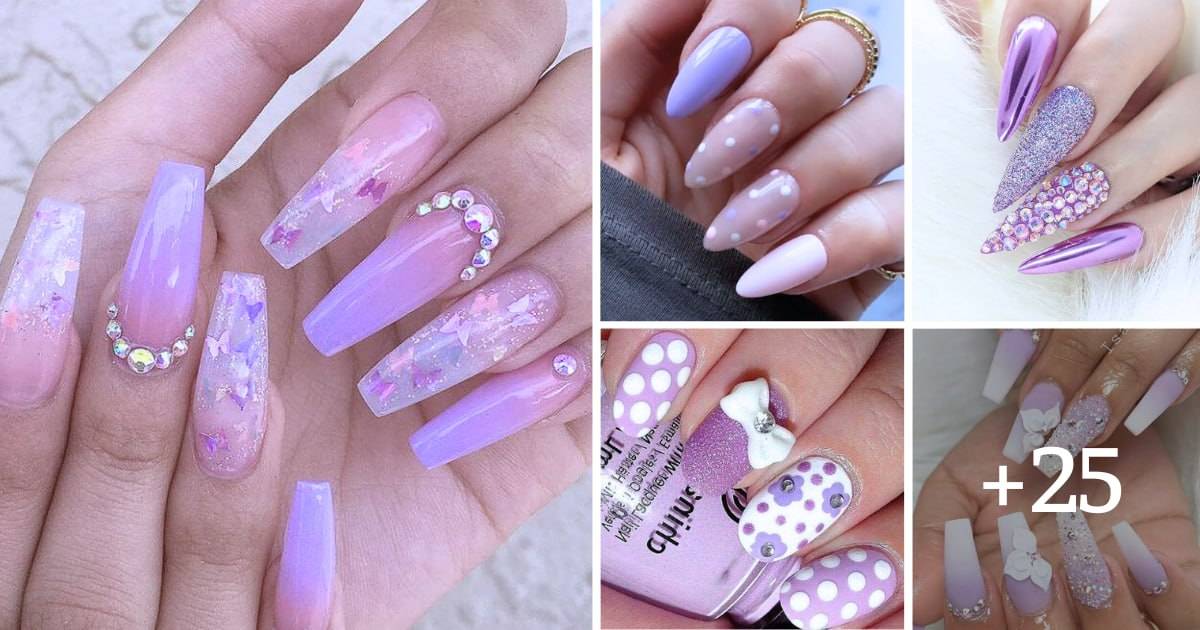 25+ Violet Nail Designs That Will Surely Draw Attention