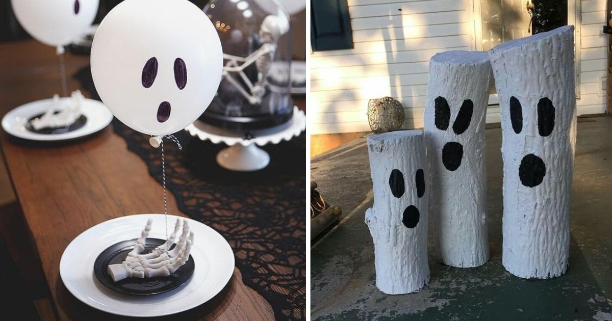 20 DIY Cute Halloween Ghost Crafts That Will Make You Smile