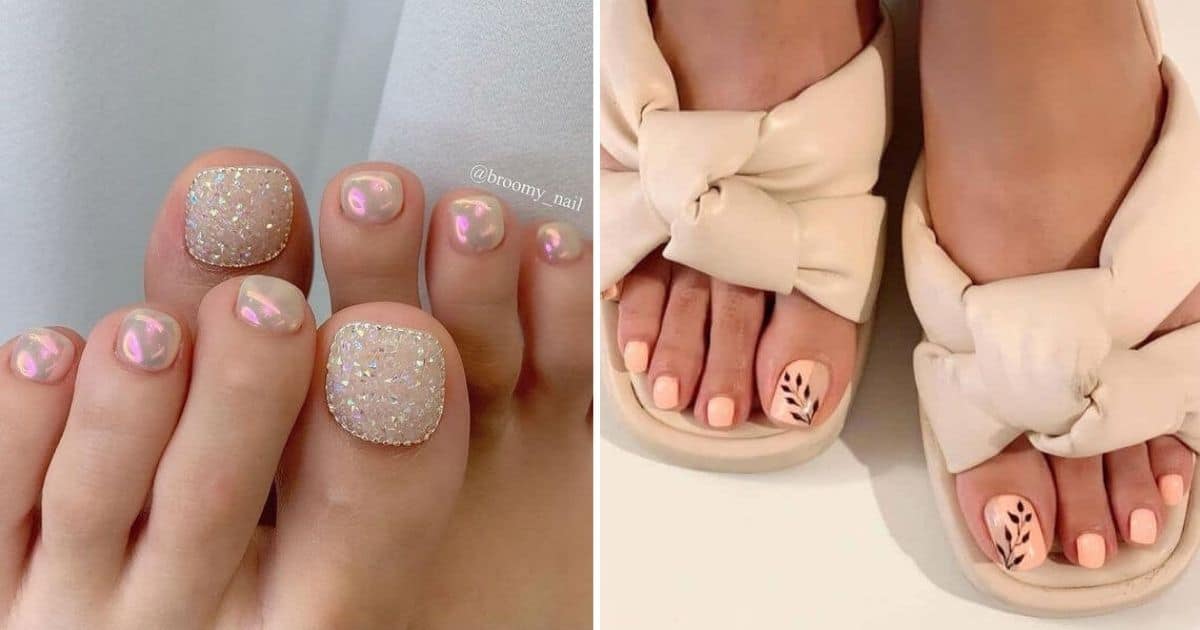 Lovely Simple Toe Nails For Your DIY Aesthetic Makeover