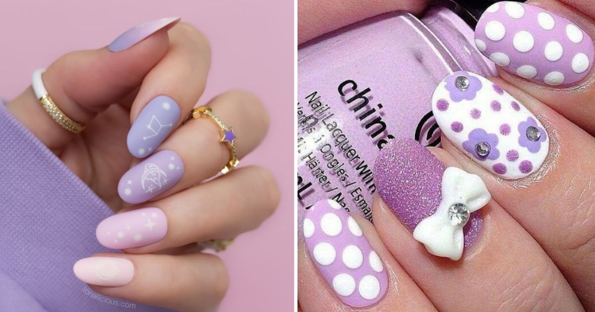 25+ Violet Nail Designs That Will Surely Draw Attention