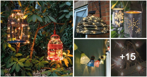 20 DIY Hanging Light Projects For Home And Garden