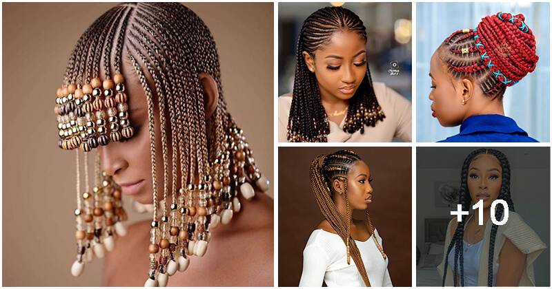 15 Attractive All-Back Ghana Weaving HairStyle Ideas