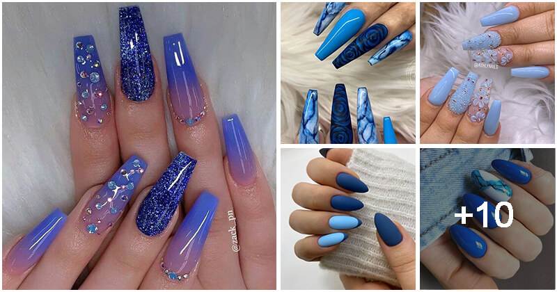 10+ Blue Nail Ideas For Your Next Appointment At The Salon