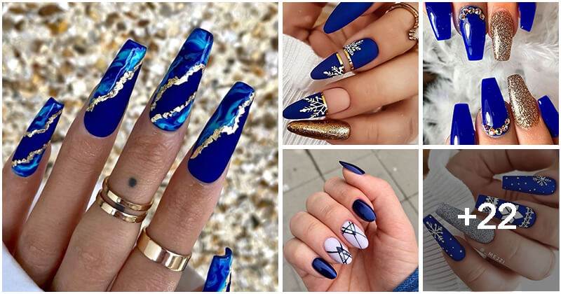 These 22 Vibrant Blue Nail Images Are The Latest BeautyTok Obsession