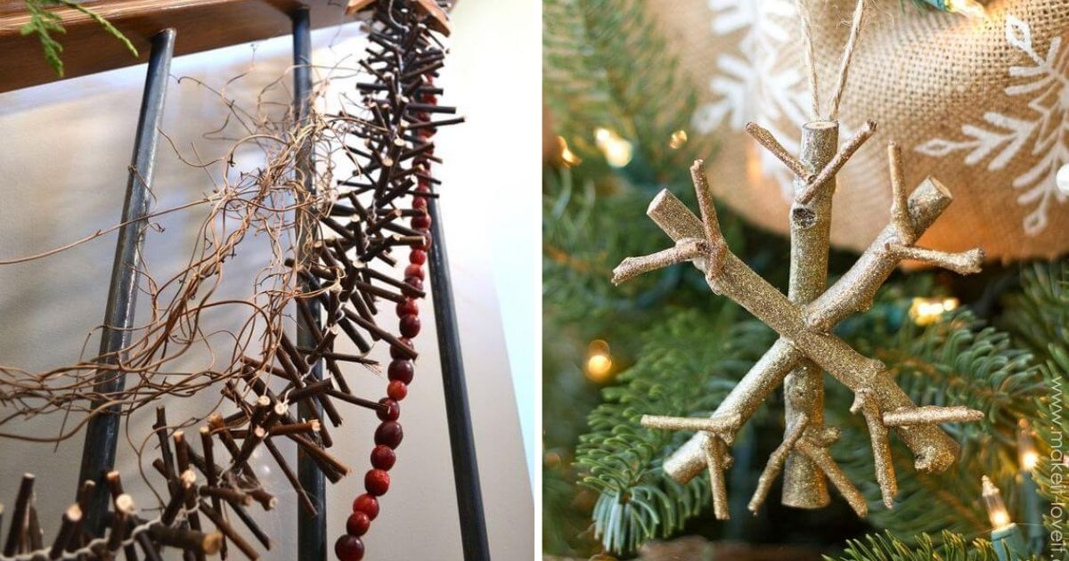 19 Magical DIY Dry Branch Christmas Decorations to Bring Nature Indoors