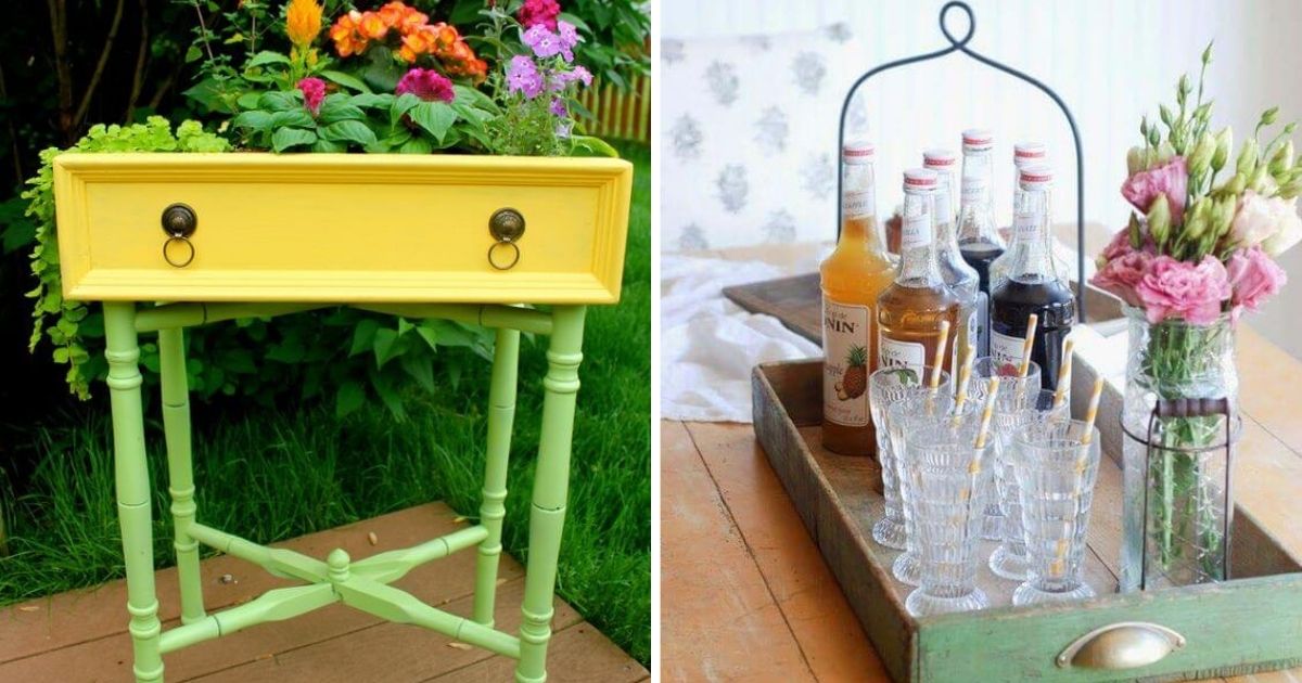 24 DIY Recycled Drawer Projects For Your Home And Garden