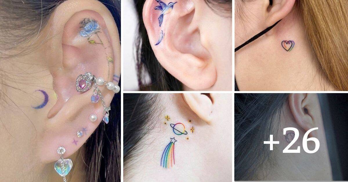 31 Photos: Tiny Ear Tattoos For Aesthetes To Try Out