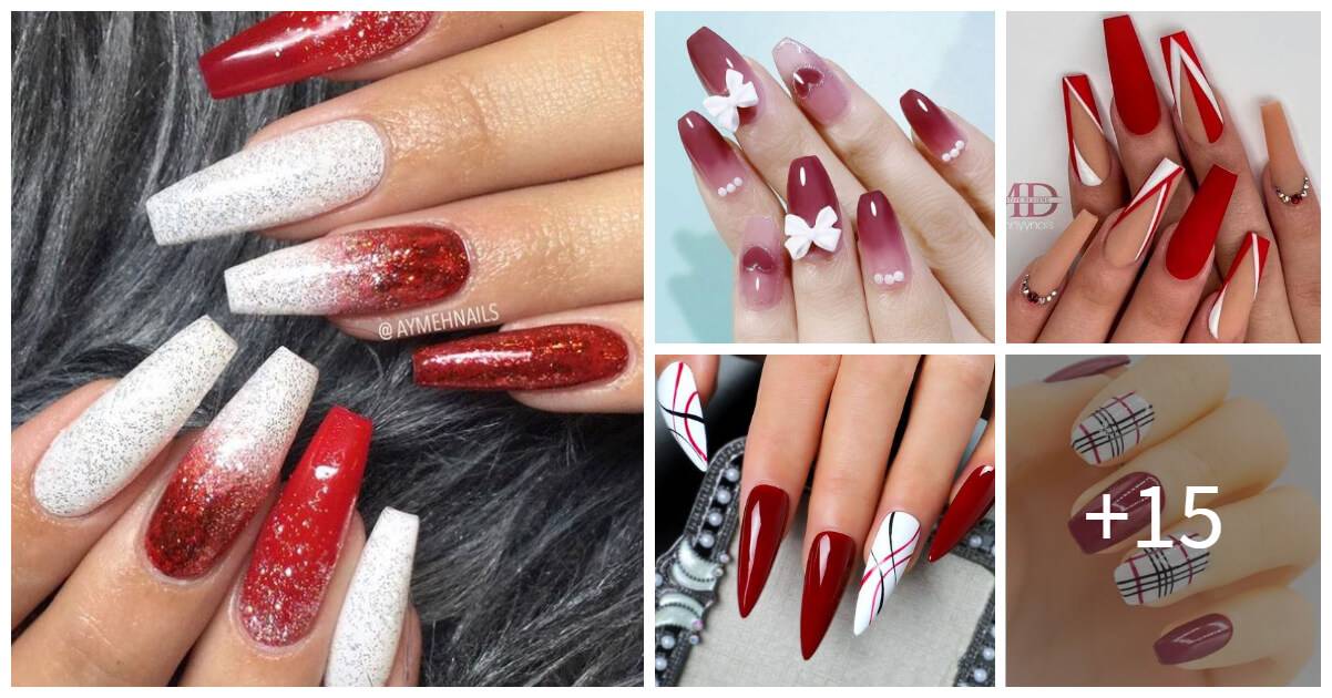 20 Eye-catching Red And White Nails For Any Special Occasion