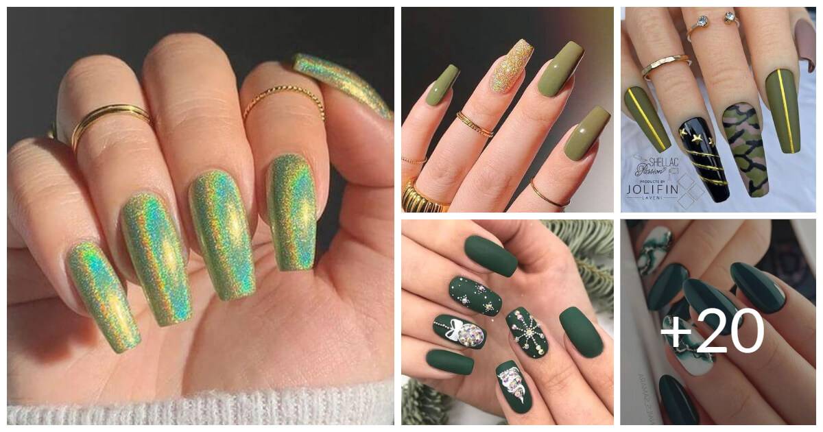 24 Green Nail Designs To Make You Full Of Vitality