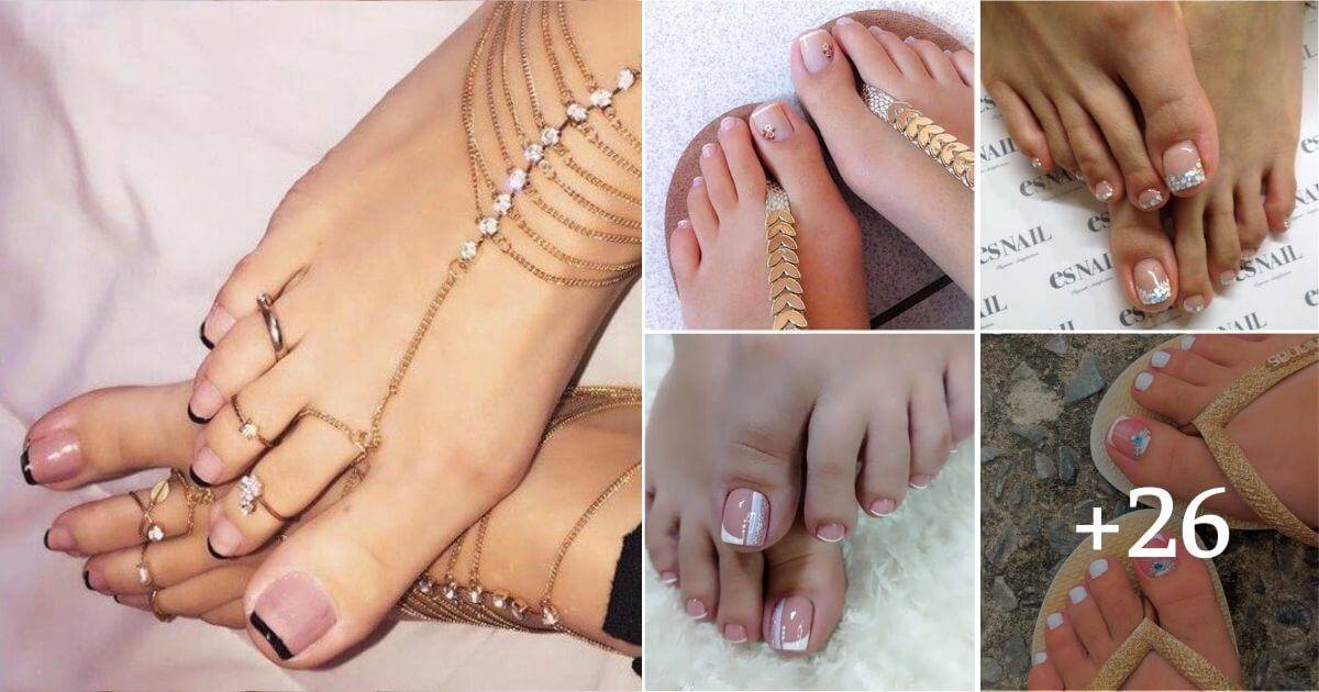 Check Out These 36 Inspiring French Tip Toe Pictures And A Guide To ...