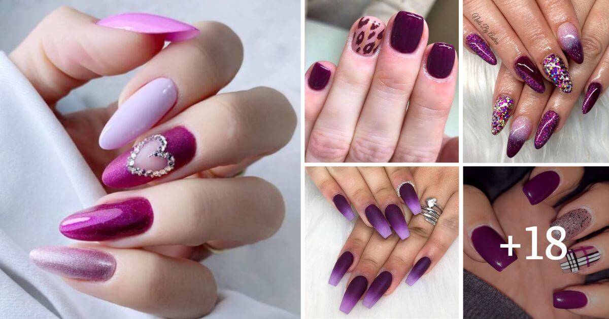 20+ Plum Nail Designs That Are Perfect For Your Next Appointment