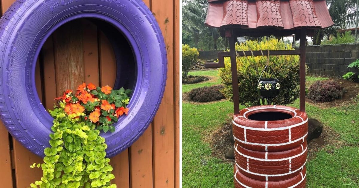 25 Adorable DIY Tire Planter Ideas