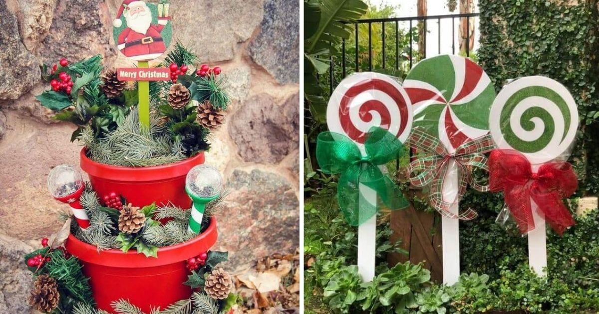 13 Charming DIY Christmas Garden Decorations to Brighten Your Outdoor Space
