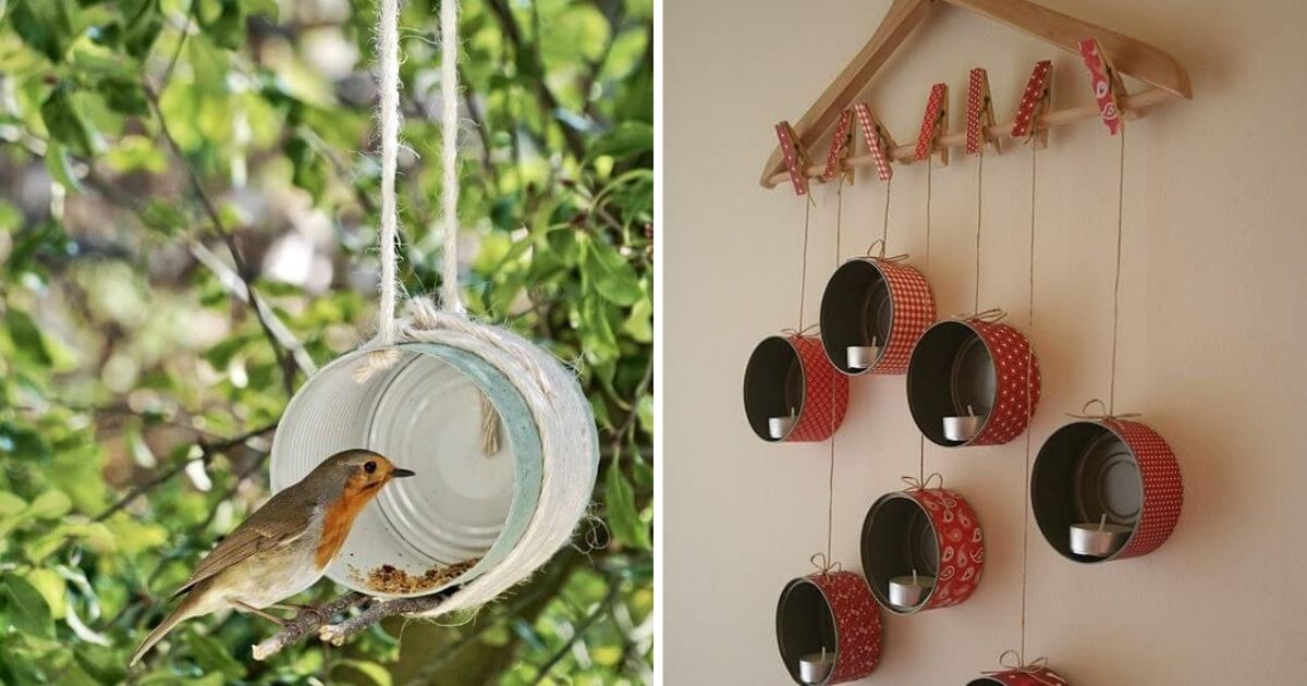 15 DIY Hanging Tin Can Ideas to Brighten Your Yard and Home