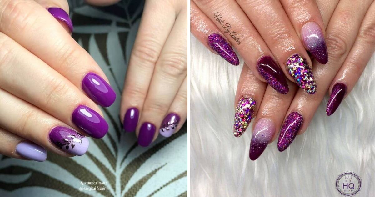 20+ Plum Nail Designs That Are Perfect For Your Next Appointment