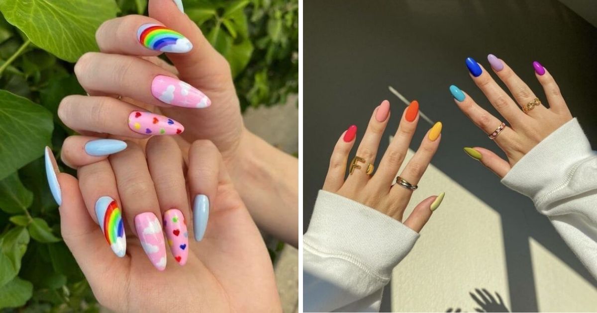 32 Vibrant Rainbow Nails To Brighten Up Your Day