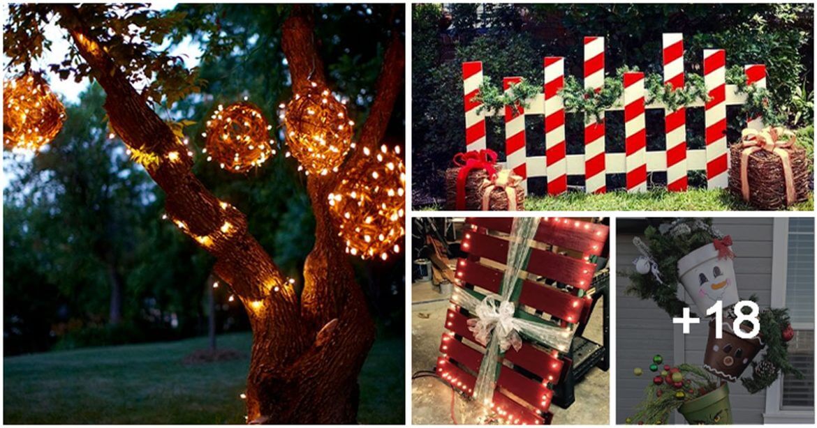 22 DIY Christmas Garden Decorations