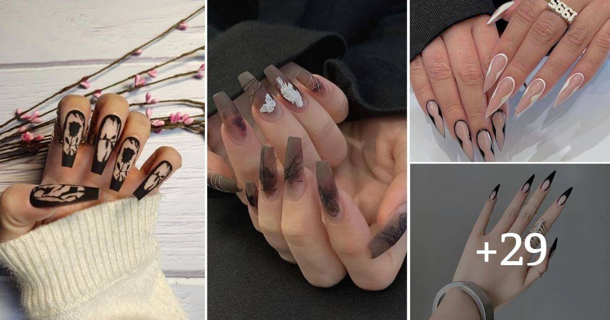 33 Enigmatic Black Nail Ideas For A Mysterious Look