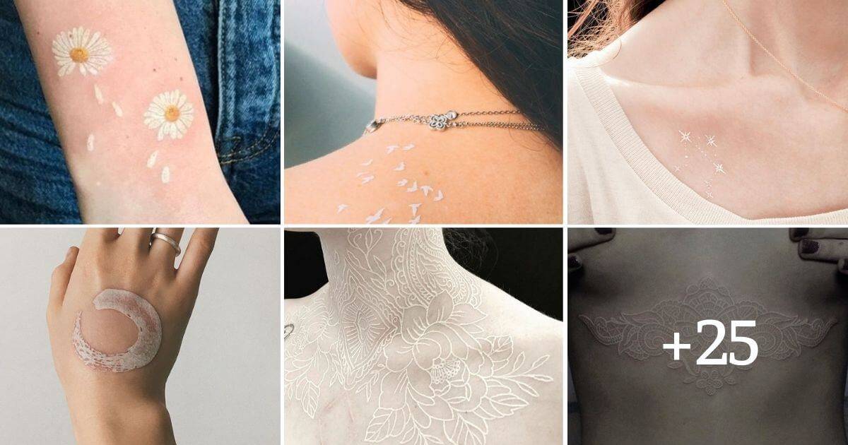 31 White Tattoos For Elegant Individuals