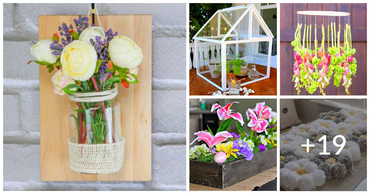 24 DIY Spring Home Decor Ideas And Crafts