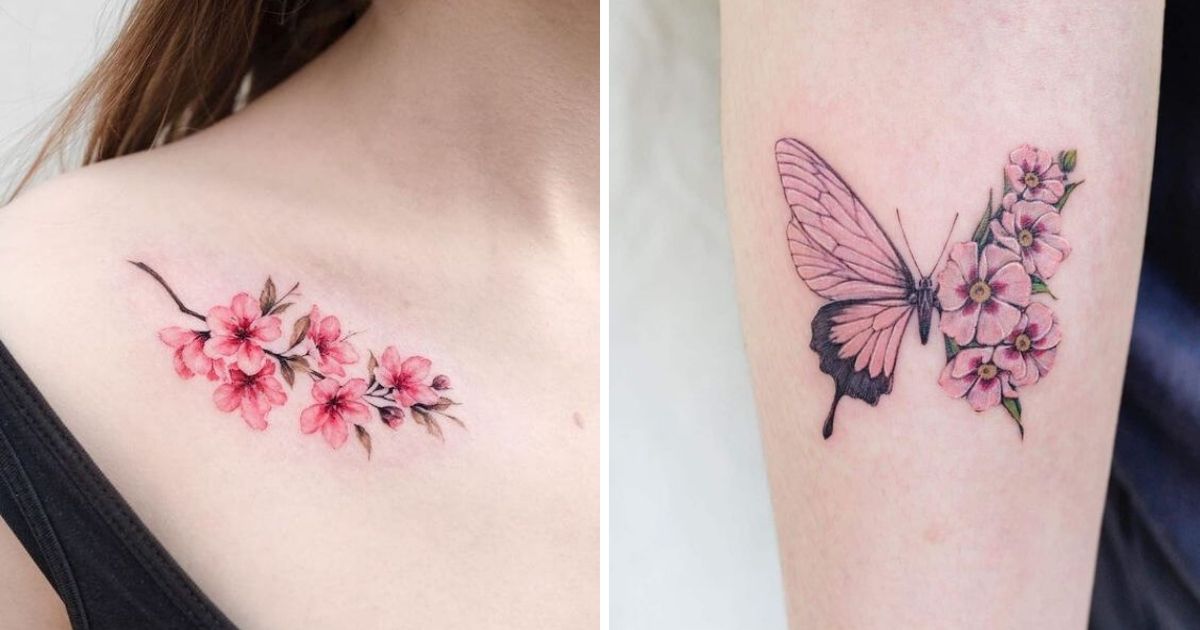 30 Fresh Cherry Blossom Tattoos For Your Soul Sparkling Vitality