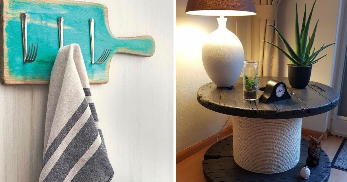 30 Unbelievable House Item Ideas Made From Old Things