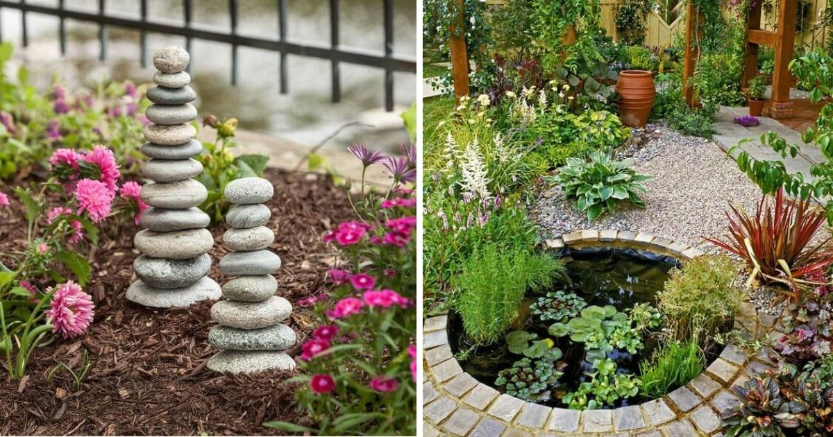 20 Marvelous Rock Projects For Your Small Garden